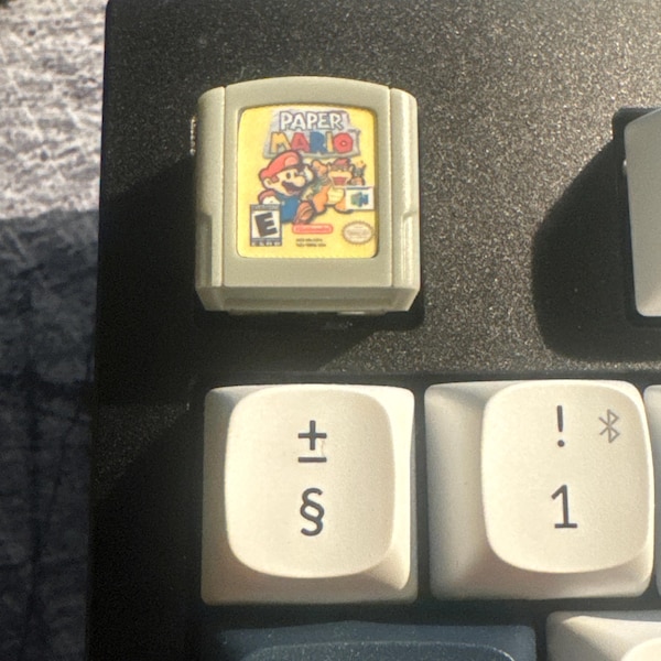 Mario Party N64 Cartridge Artisan Keycap | Custom Resin Cast Retro Game ...