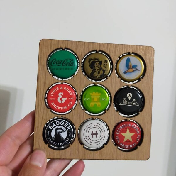 Beer Cap Coaster Beer Bottle Cap Coaster Gift Craft Beers Gifts for Him ...