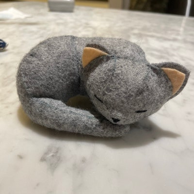 PDF Pattern Felt Napping Cat Plush - Etsy