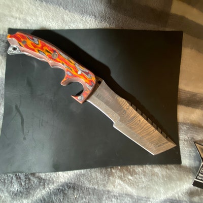 12 Long Custom Hand Made Damascus Steel Blank Tracker Blade Tracker ...