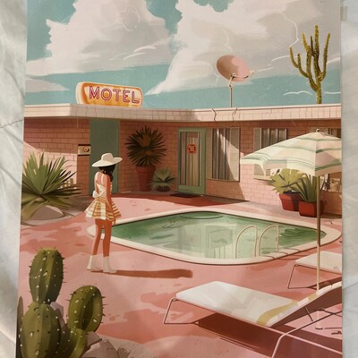 Pink Floral Reading Art Print, Woman Reading Art, Reading Poster, Cute ...