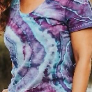 Geode Tie Dye Shirt, Psychedelic Clothing, Tye Dye Shirt, 50th Birthday ...