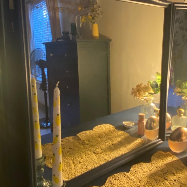 Hand Painted Oranges, Taper Candle, Hand Painted Candle, Home Decor ...