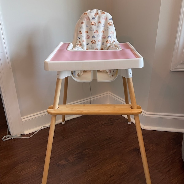 Bamboo Adjustable Highchair Footrest // IKEA Antilop High Chair Foot ...