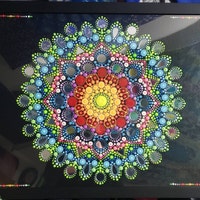 Dotting Pattern 2 Radiant Mandala Dotting Pattern PDF Digital Download ...