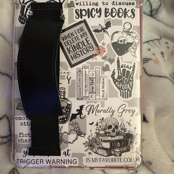 Kindle Insert for Clear Case, Holiday Christmas Book Theme, Kindle Skin ...