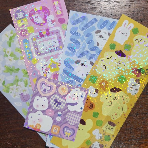 Sticker Sheet Gacha!!!! | Cute Sticker Sheets Bundle | No Repeats ...
