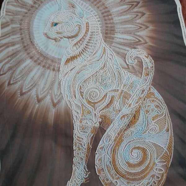 Bead Embroidery Kit Black Raven, Bird Embroidery, Needlepoint Kit - Etsy