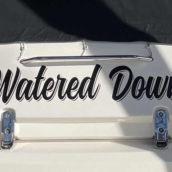 Boat Name Lettering - Boat Transom Decal - Boat Stickers - Boat Decals ...