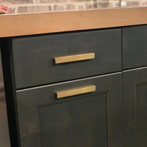 L Shaped Solid Brass Kitchen Drawer Handles. This Style is Available in ...