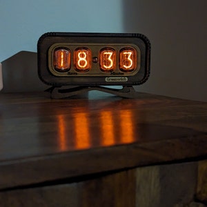 Nixie Clock In-12 With Decatron, Nixie Alarm Clock, Modern Nixie, Neon ...