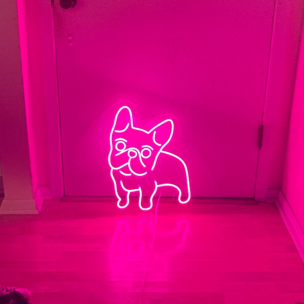 French Bulldog Neon Sign | Custom LED Neon Light | Gift Idea for Dog ...