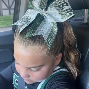 The Gaucho Custom Glitter Cheer Bow Covered in Rhinestones. - Etsy