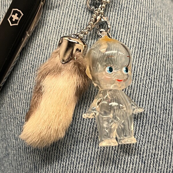 Rabbit Foot Key Chain - Etsy