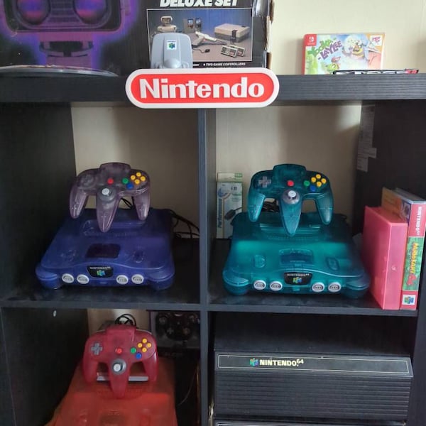 Nintendo 64 (N64) Console + Controller Display! Minimal Design, Clean ...