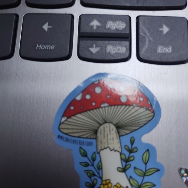 Mushroom Sticker | Stickers for Hydroflask | Laptop Stickers | Flower ...