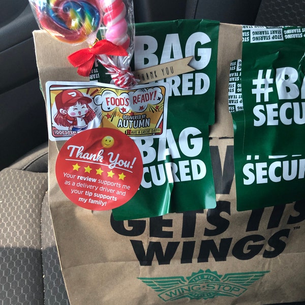 Personalized Doordash Labels - Delivery FUN Stickers - Food Delivery ...
