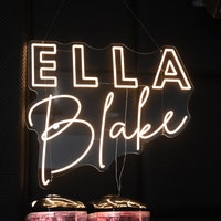 40th Birthday Neon Sign, FORTY & Fabulous in Red, Yellow and White Neon ...