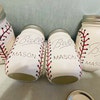 Softball Mason Jar Set: Hand Painted Party Centerpieces - Etsy