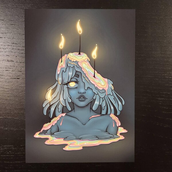 Crystallization Enamel Pin, Kawaii Anime Girl Lapel Pin, Cute Trippy ...