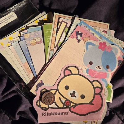 20-piece ULTRA Rare Vintage Loose Memo Sheet Grab Bag Featuring Awawa-chan Kamio Japan, Q-lia ...