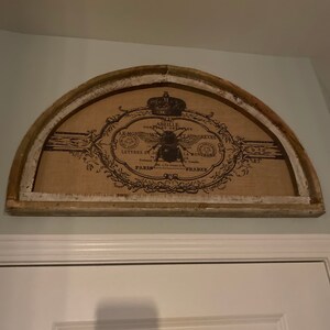 Bee Wall Decor Arch Window Frame Linen Wall Hanging | Etsy