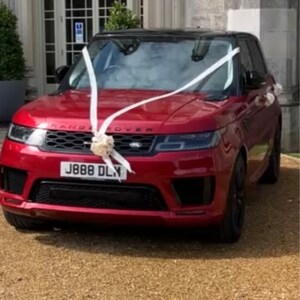 Personalised Wedding Car Ribbon and Bonnet Bow Kit Printed Car Ribbon ...