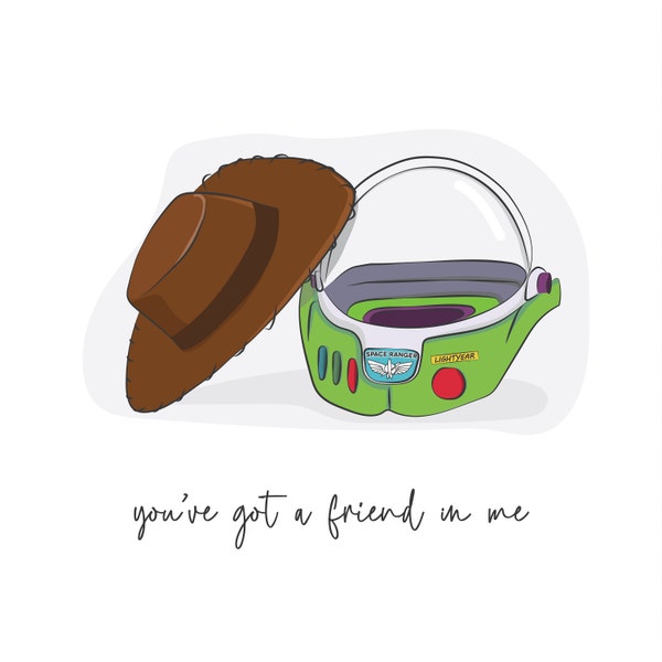 Toy Story Wall Art, Minimal Nursery Decor, Movie Quote Print, Printable ...