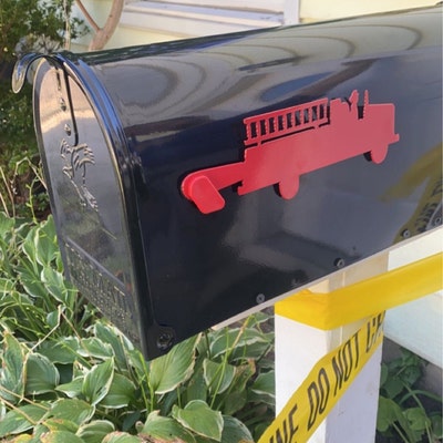 Firetruck Mailbox Flag - Etsy