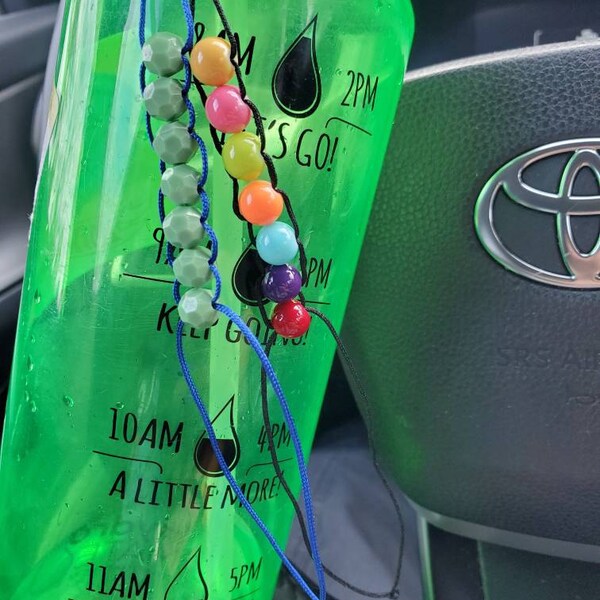 Personalized Water Bottle Counter / Water Refill Tracker Beads / Water ...