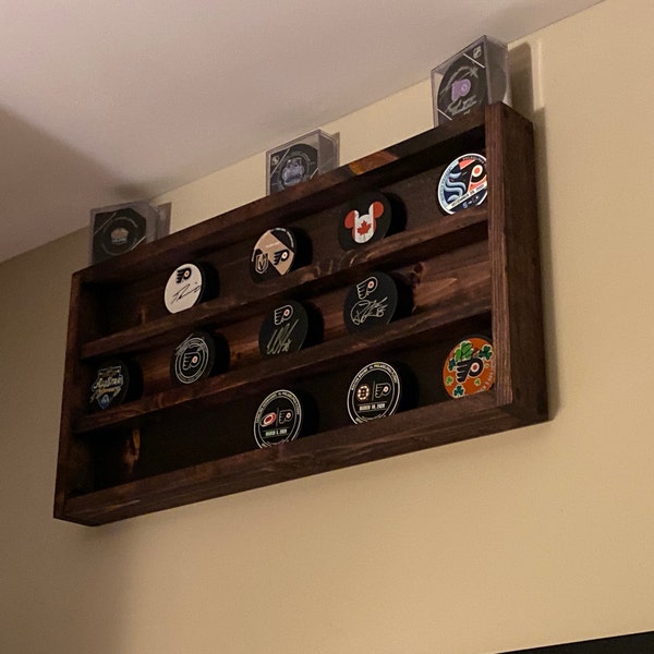 Hockey Puck Display and Storage Shelf: Sizes 6 Pucks to 36 Pucks - Etsy