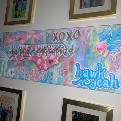 Custom Painted College Canvas - Etsy