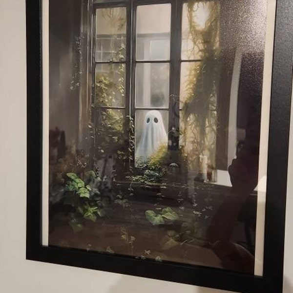 Ghost Outside Looking In, Vintage Poster, Art Poster Print, Dark ...
