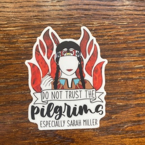 Do Not Trust the Pilgrims Vinyl Decal Sticker - Etsy