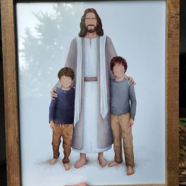 Custom Jesus Christ Portrait, Walking With Jesus Painting, Christ Art ...