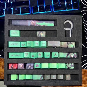 Chinchilla Blue Keycaps 148 Artisan Keycaps Set Ergonomic Thick PBT ...