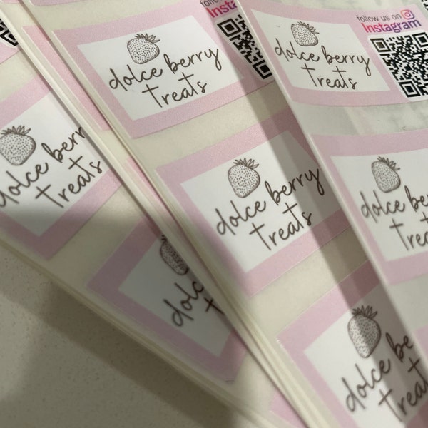 QR Code Social Media Stickers, QR Code Thank You Labels, Thank You ...