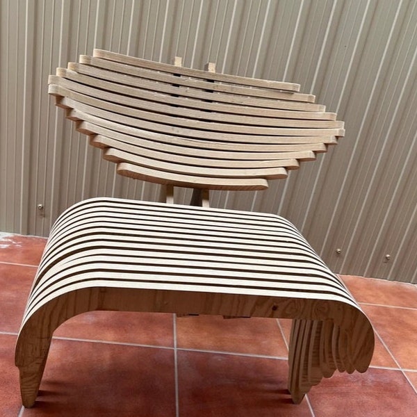 CNC CUTTING FILE Wooden Chair, Cnc Chair, Laser Cut Files, Cnc Files ...