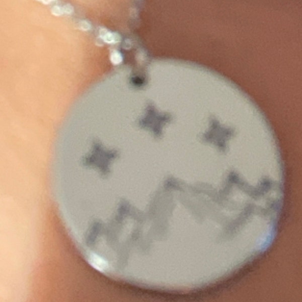 NEW | Night Court Mountain With Three Stars Sigil Pendant Necklace ...