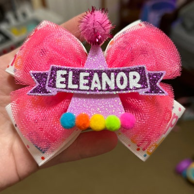 Cowboy Birthday Hair Bow, Cowgirl Birthday, Pink Cowboy, Pink Cowgirl ...