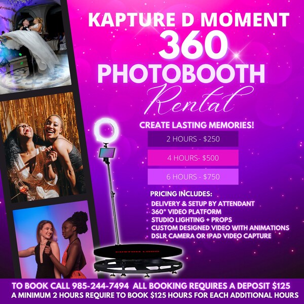 360 Photobooth Flyer, Party Flyer, Event Flyer, Wedding Reception ...