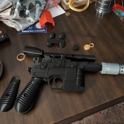 Star Wars Cassian Andor Blaster Pistol K-16 Bryar Cosplay Prop Replica Gun ALL BLACK - Etsy