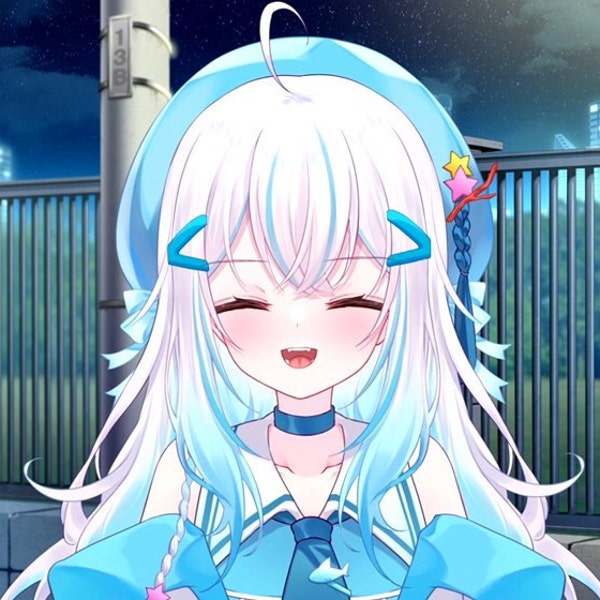 Live2d Vtuber Model for Commercial Use! Girl Dolphin Vtuber (ready to ...