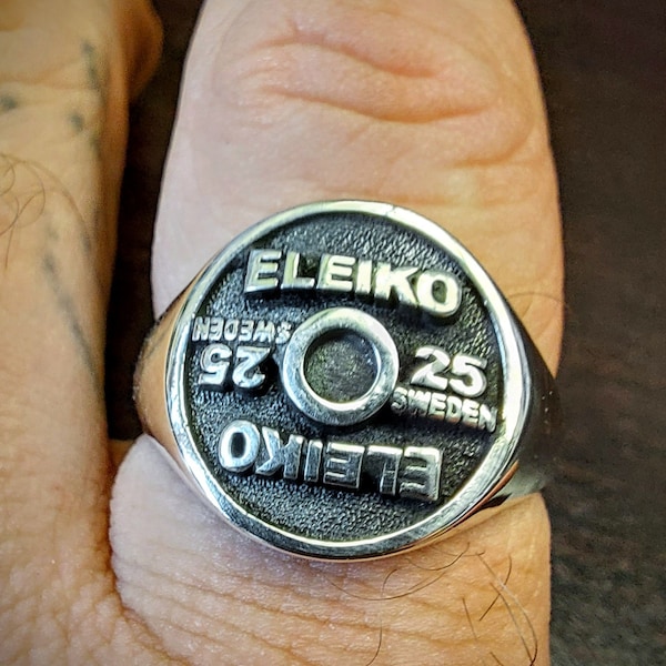 Solid Sterling Silver 925 Olympic Weight Plate Eleiko Weight Lifting ...