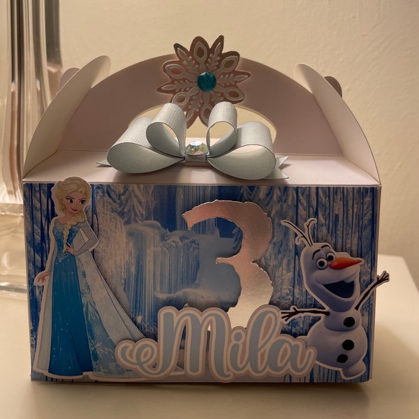 Frozen Party Favor Box, Frozen Birthday Decorations, Frozen Theme Party ...