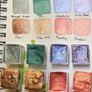 Vamp Metallic Shimmering Handmade Watercolor Paint for - Etsy