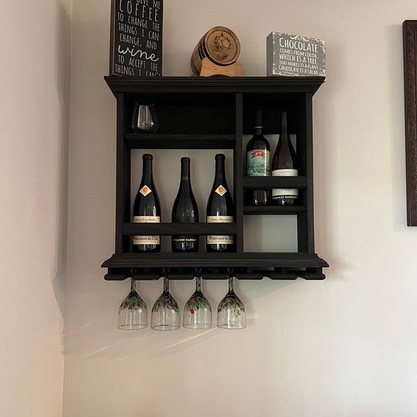 Mini Bar 3'x2' Black Stain With Clear Coat - Etsy