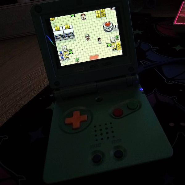 BMO “beemo” Custom Game Boy Advance Gba SP Uv Printed Face With IPS V2 Screen, Custom 900 Mah ...