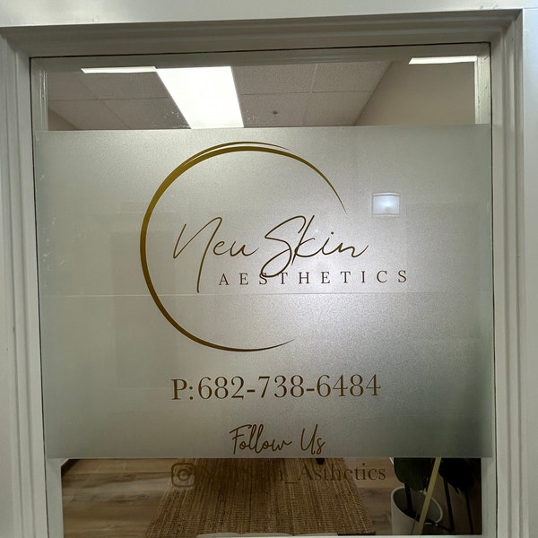 Custom Storefront Logo Vinyl Decal: Shop Window Sticker - Etsy