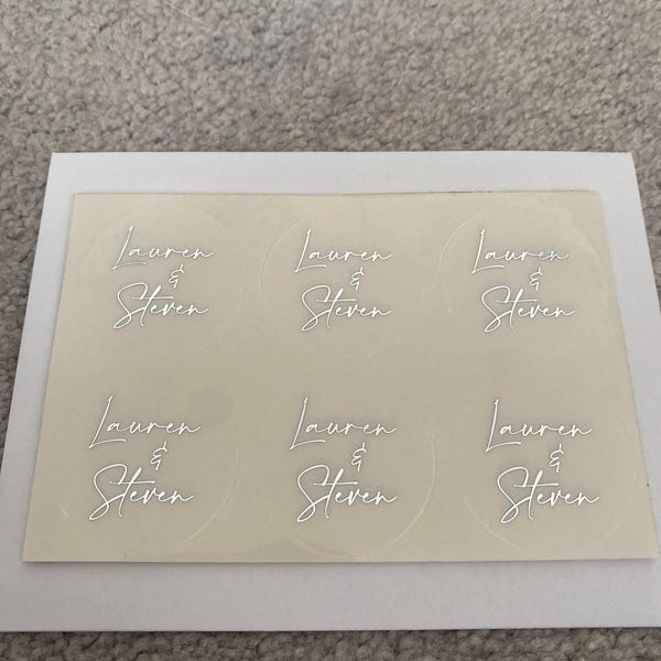 PRINTED Address Labels - Personalized Wraparound Wedding Guest Address ...